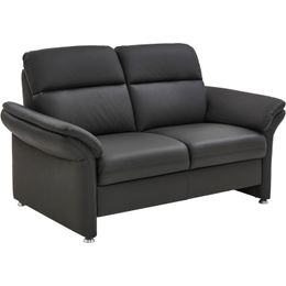 2-Sitzer DIE PLANBAR, B:170cm H:96cm T:92cm, schwarz, Sofas, "PN-EM16031, ohne Kopfstützen", Echtleder mit Federkern