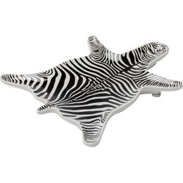 Dekoschale KARE DESIGN, schwarz, Porzellan, Dekoschalen, "Deko Schale Zebra 21x15cm"