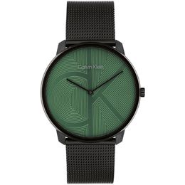 Calvin Klein Damen Quarzuhr "CK ICONIC 40 mm", schwarz, Armbanduhren, Armbanduhr, Damenuhr, Herrenuhr, Edelstahlarmband, analog