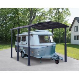 Einzelcarport, grau, PALRAM - CANOPIA, Carports, "Alpine", wartungsfrei
