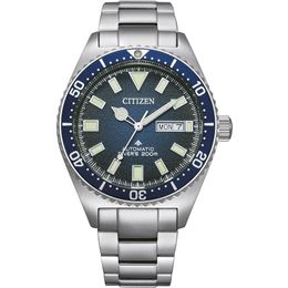 Citizen Damen Automatikuhr "Promaster Mechanical Diver", silber, Armbanduhren, Armbanduhr, Herrenuhr, Damenuhr, Taucheruhr, bis 20 bar wasserdicht