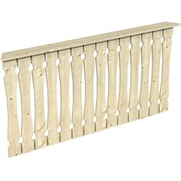 Skan Holz Br&uuml;stungsgel&auml;nder SKANHOLZ, H:96cm L:180cm, beige, Gel&auml;nder, "Balkonschalung"