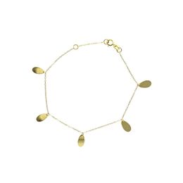 Firetti Damen Bettelarmband "Schmuck Geschenk Gold 375 Armschmuck Armkette Goldarmband Ankerkette", 18cm, Gelbgold 375, gold, Gelbgold 375,