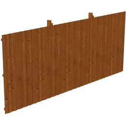 Skan Holz Carport-R&uuml;ckwand SKANHOLZ, B:550cm H:220cm, braun, Holzwerkstoff, Gartenhaus-Seitenw&auml;nde, aus Deckeschalung 20x120mm