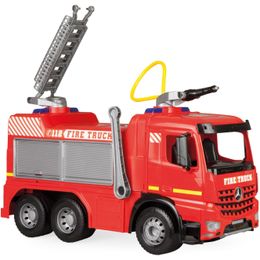 LENA Jungen Spielzeug-Feuerwehr "Giga Trucks, Aufsitz-Feuerwehr Arocs", rot, Kunststoff, B:28cm H:38cm T:66cm, Spielzeugfahrzeuge, Made in Europe