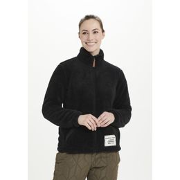 WEATHER REPORT Damen Fleecejacke "Lucille", schwarz, Gr. 44, unifarben, 100% Polyester, Jacken, in tollem Plüsch-Design
