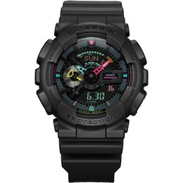 Casio G-SHOCK Herren Chronograph, schwarz, Armbanduhren, Quarzuhr, Armbanduhr,Herrenuhr,digital,bis 20 bar wasserd.Resinarmband