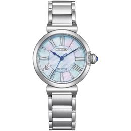 Citizen Damen Solaruhr, silber, Armbanduhren, Armbanduhr, Damenuhr, Edelstahlarmband, Saphirglas