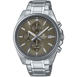 CASIO EDIFICE Kinder Chronograph, silber, Armbanduhren, Quarzuhr, Armbanduhr,Herrenuhr, Edelstahlarmband,bis 10bar wasserdicht