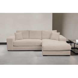 Ecksofa WERK2, B:286cm H:84cm T:184cm, grau, 100% Polyester, Wohnzimmer, Sofas, "Eden modern und zeitlos, geschmackvolles Sofa, Breite 286cm,