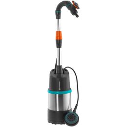 Regenfasspumpe Gardena, B:19cm H:36,5cm L:26,5cm, blau, Pumpen, "4700/2 inox, 1764-20", 4700 l/h max. F&ouml;rdermenge