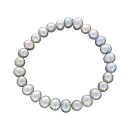 Vivance Damen Armband "S&uuml;&szlig;wasserzuchtperlen grau 6mm", 18cm, Metallmix, grau, Metallmix, Armb&auml;nder
