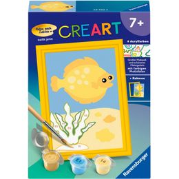 Ravensburger Kinder Malen nach Zahlen "CreArt, Fröhlicher Fisch", bunt, B:8,5cm H:12cm, Malvorlagen, Made in Europe