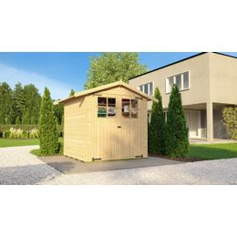 Gartenhaus Weka, beige, Gartenhäuser, "Nr. 316, Größe 1", inklusive Fussboden