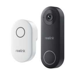 Reolink Smart Home T&uuml;rklingel "D340W - 5MP Video-T&uuml;rklingel & Chime", B:16cm H:10,5cm T:17cm, schwarz, &Uuml;berwachungskameras, 2,4/5 GHz WLAN,