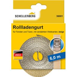 Schellenberg Rollladengurt "Maxi, 23 mm, 6 m L&auml;nge", B/L: 2,3cm x 600cm, beige, Seile, Gurtband erh&auml;ltlich in unterschiedlichen Farben