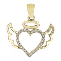 Adelia&acute;s ADELIA ́S Damen Kettenanh&auml;nger "Neuheit 2025 - zeitloser Herz Anh&auml;nger aus 333 Gold", Gelbgold 333 Gold, gold, Gelbgold 333, Gold, Schmuckanh&auml;nger