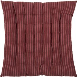 Sitzkissen Pad, B:40cm L:40cm, rot, Baumwolle, Garten, Dekokissen_Sitzkissen_Kissenhüllen, "Fiora", handgewebt, 1 Stück