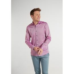 Eterna Herren Langarmhemd "SLIM FIT", lila, Gr. 42, 100% cotton, Hemden, NON IRON (bügelfrei)
