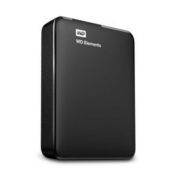 Western Digital externe HDD-Festplatte "WD Elements Portable 2TB", B:12cm H:9cm T:2cm, schwarz, Festplatten