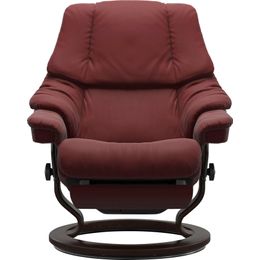 Relaxsessel stressless, B:88cm H:98cm T:77cm, rot, Leder BATICK: BATICK ist ein leicht korrigiertes, durchgefärbtes und genarbtes Möbelleder, bei dem