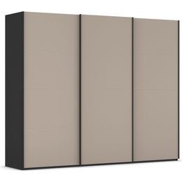 Schwebet&uuml;renschrank Rauch, B:271cm H:223cm T:68cm, beige, Holzwerkstoff, Schr&auml;nke, "Kleiderschrank Schrank Garderobe Schlafzimmerschrank SCALE-FYRA",