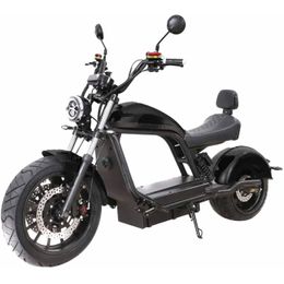 Sxt ScooterS E-Motorroller "Chopper XL PRO", 45 km/h, schwarz, Elektromotorroller, bis zu 80 km Reichweite, mit 30 Ah-Akku