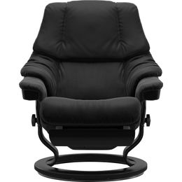 Relaxsessel stressless, B:88cm H:98cm T:77cm, schwarz, Leder BATICK: BATICK ist ein leicht korrigiertes, durchgefärbtes und genarbtes Möbelleder, bei