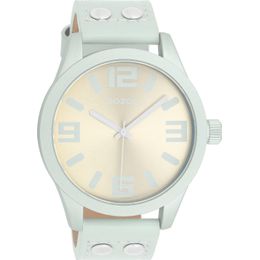 Oozoo Damen Quarzuhr, blau, Armbanduhren, Armbanduhr, Damenuhr, Herrenuhr, Lederarmband, &Oslash; 46mm