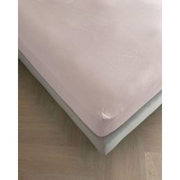 Spannbettlaken Kayori, B:180cm L:200cm, grau, Mako-Satin, Obermaterial: 100% Baumwolle, Bettlaken, "Emma", 100% Baumwollsatin