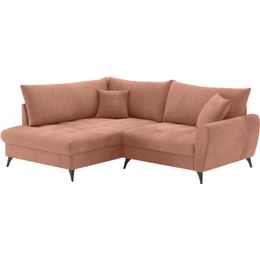 Ecksofa MR. COUCH, B:230cm H:71cm T:190cm, braun, Novaclean Avanti (100% Polyester), Wohnzimmer, Sofas, "Blackburn II L-Form", Wahlweise mit