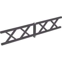 Skan Holz Br&uuml;stungsgel&auml;nder SKANHOLZ, H:84cm L:465cm, grau, Gel&auml;nder, "Andreaskreuz"