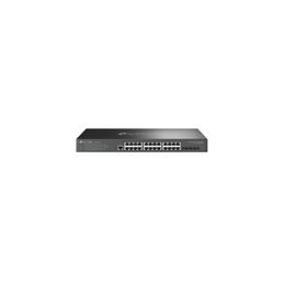 TP-LINK Netzwerk-Switch "JetStream 24-Port Gigabit L2+ Managed Switch mit 4 10GE SFP+ Slots", B:25,4cm H:8,2cm T:53,5cmohne farbbezeichnung,