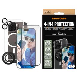 PanzerGlass Displayschutzglas "4-in-1 Protection, Glass, Hoops, Case, Ring Mount", B:11cm H:2,5cm T:19,5mm, transparent, Displayfolien,