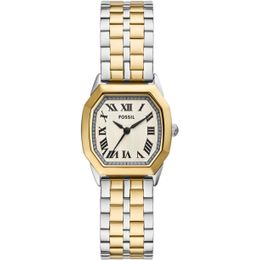 Fossil Damen Quarzuhr "HARLOW", gold, Armbanduhren, Armbanduhr, Damenuhr, Edelstahlarmband, analog
