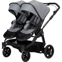 Hartan Kinder Zwillingswagen "Two Select Outdoor", grau, Obermaterial: 100% Polypropylen. Innenfutter: 100% Baumwolle, Kinderwagen, inkluisve