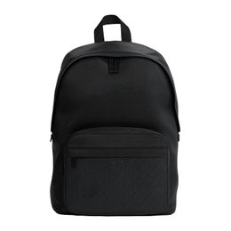 Calvin Klein Herren Cityrucksack "CK MUST ROUND BP MONO", schwarz, Lederimitat, Polyester, Rucksäcke, Freizeit-, Schulrucksack, Arbeitsrucksack mit