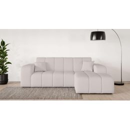 Ecksofa Inosign, B:248cm H:83,5cm T:165,5cm, beige, 100% Polyester, Wohnzimmer, Sofas, "CASSY L-Form, Schlafsofa mit Bettkasten, Maße B/T/H: