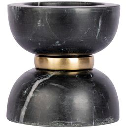 Kayoom Kerzenhalter "Kerzenhalter Satori 125", B/H/T: 12,75cm, schwarz, Kerzenhalter, Dekorative Kerzenhalter aus Marmor mit Metall-Ring