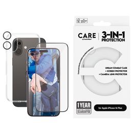 Displayschutzglas "3-in-1 Protection, Glass, Case, Lenscover", B:10,8cm H:2,6cm T:19,8mm, transparent, CARE BY PANZERGLASS, Displayfolien,