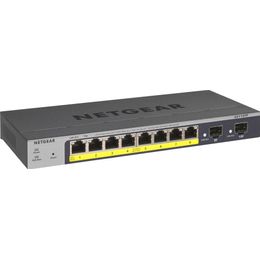 Netgear Netzwerk-Switch "GS110TP v3", B:23,6cm H:2,7cm T:10,2cm, grau, Netzwerk-Switches