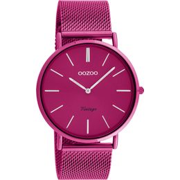 Oozoo Damen Quarzuhr, pink, Armbanduhren, Armbanduhr, Damenuhr, Herrenuhr, Edelstahlarmband