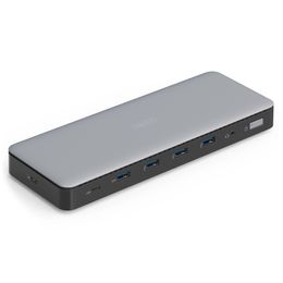 Digitus Laptop-Dockingstation "USB-C Docking Station, 13-Port, HDMI, USB, RJ45, SD", B:13mm H:8,2mm T:30mm, grau, Dockingstationen