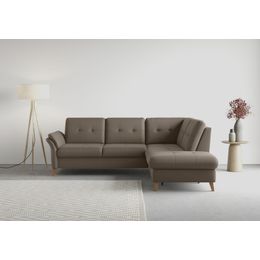 Sit & More Ecksofa SIT & MORE, B:250cm H:90cm T:226cm, braun, Wohnzimmer, Sofas, "Göteborg", inkl. Sitztiefenverstellung, wahlweise mit Bettfunktion & Bettkasten