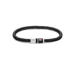 Tommy Hilfiger Herren Armband "Schmuck Edelstahl Armschmuck Lederarmband CASUAL", 19cm, Edelstahl Leder, bunt, Edelstahl, Leder, Armb&auml;nder