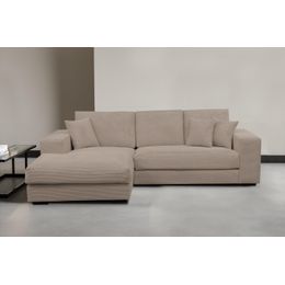 Ecksofa WERK2, B:286cm H:84cm T:184cm, beige, 90% Polyester, 10% Nylon, Wohnzimmer, Sofas, "Eden modern und zeitlos, geschmackvolles Sofa, Breite