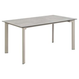 Esstisch ACTONA GROUP, B:160cm H:75cm T:90cm, grau, Garten, Tische, "Palermo", Esstisch, Tischplatte grau Anista rau keramisch, 160x90x75cm