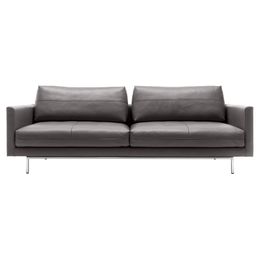 4-Sitzer, B:240cm H:91cm T:106cm, grau, CREATION BY ROLF BENZ, Sofas, "CR.414, Designsofa, Loungesofa", Wahlweise aus Leder oder Chenille