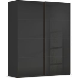Schwebetürenschrank Rauch, B:181cm H:223cm T:67cm, schwarz, Holzwerkstoff, Schränke, "Kleiderschrank Schrank Garderobe Schlafzimmerschrank