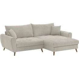 Ecksofa MR. COUCH, B:246cm H:71cm T:170cm, beige, Novaclean Avanti (100% Polyester), Wohnzimmer, Sofas, "Blackburn II L-Form", Wahlweise mit